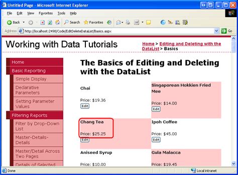 在 datalist vb microsoft learn