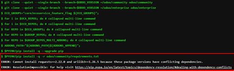 15 0 Requirements Txt Package Requests Has Conflicting Dependencies