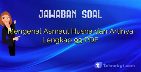 Mengenal Asmaul Husna Dan Artinya Lengkap Pdf