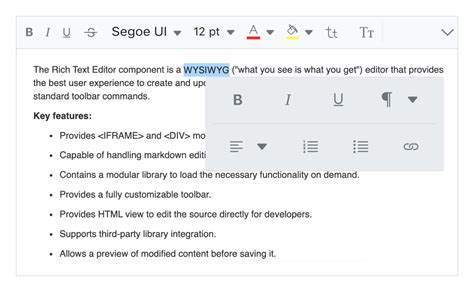 asp core rich text editor advanced features syncfusion
