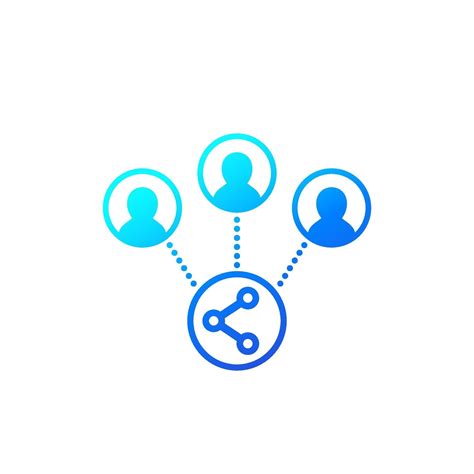 People Sharing Icon On White 2119575 Vector Art At Vecteezy