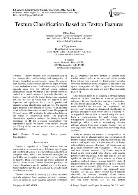 pdf texture classification based on texton features