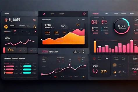 Premium Photo Dashboard UI Modern Presentation With Data Graphs And