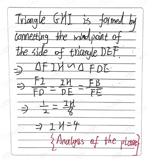 solved triangle ghi is formed by connecting the midpoints of the side of triangle def the