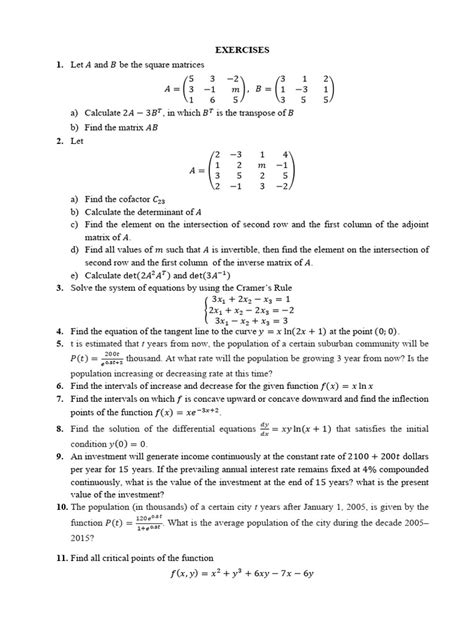 on tap pdf matrix mathematics functions and mappings