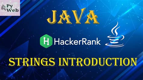 14 Java Strings Introduction Java HackerRank Solutions YouTube