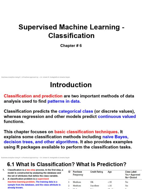 chapter 6 supervised machine learning classification pdf statistical classification