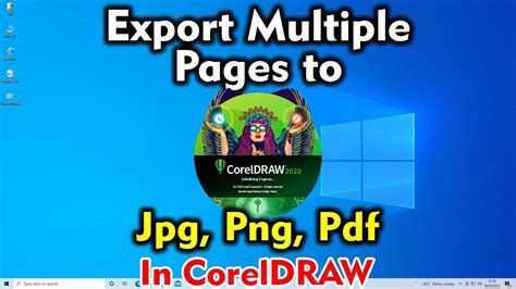 How To Export Multiple Pages To Png Pdf In CorelDRAW By Simplest