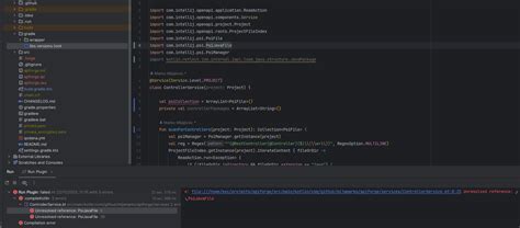 Unresolved Reference When Running Gradle RunIde IDEs Support