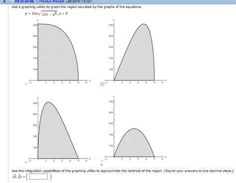 solved use a graphing utility to graph the region bounded by