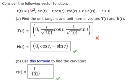 solved consider the following vector function r t