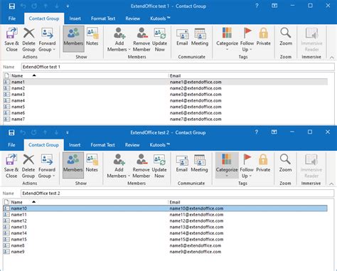 Opret Rediger Brug Og Del En Kontaktgruppe I Outlook
