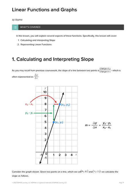 precalculus unit 1 tutorials pdf4 linear functions and graphs by sophia in this lesson you
