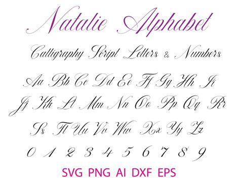 Calligraphy Font Svg Script Font Svg Calligraphy Font For Cricut