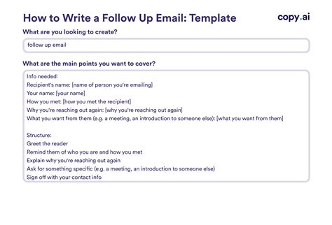 Follow Up Email Templates How To Write Examples