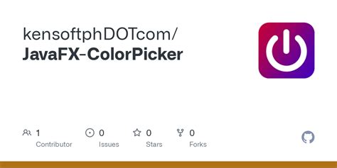 GitHub KensoftphDOTcom JavaFX ColorPicker