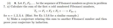 solved 8 let f1 f2 be the sequence of fibonacci