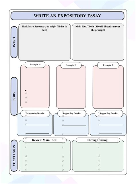 Free Editable Essay Graphic Organizer Examples EdrawMax Online