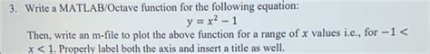 solved write a matlab octave function for the following