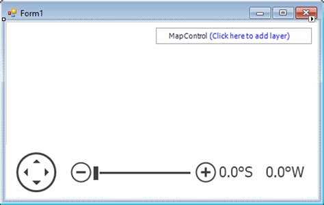 How To Add A Map Control At Design Time WinForms Controls