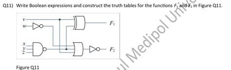 solved 11 write boolean expressions and construct the truth