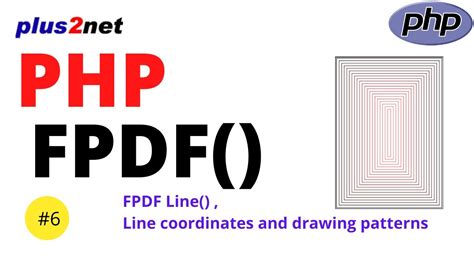 Drawing Patterns Of Lines On Pdf Document By Fpdf Class In Php Using Color And Width Of The Line