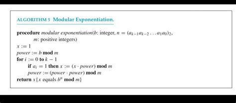 solved assignment details use the modular exponentiation