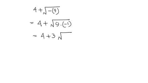 SOLVED Write The Complex Number In Rectangular Form 4 76i 9i To