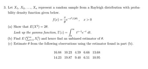answered 3 let x₁ x2 xn represent a random… bartleby