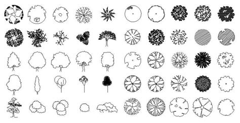 Multiple Tree And Plants Blocks Cad Drawing Details Dwg File Cadbull