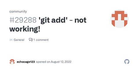 Git Add Not Working Community Discussion 29288 GitHub