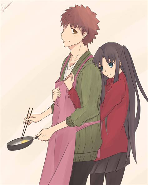 Shirou Emiya Rin Tohsaka【fatestay Night】 Anime Desenhos De Anime Ilustrações