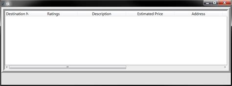 Python Tkinter Treeview Horizontal Scrollbar Not Working Stack Overflow