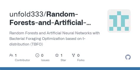 github unfold333 random forests and artificial neural networks with tbfo random forests and
