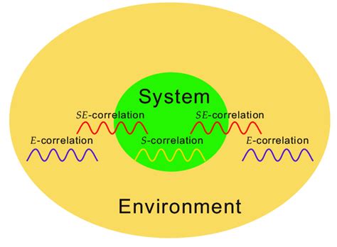 schematic of an open quantum system with its corresponding correlation download scientific