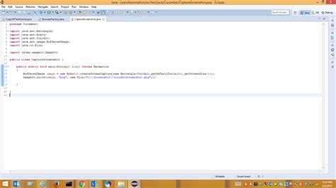 how to capture screenshot using robot class in selenium webdriver