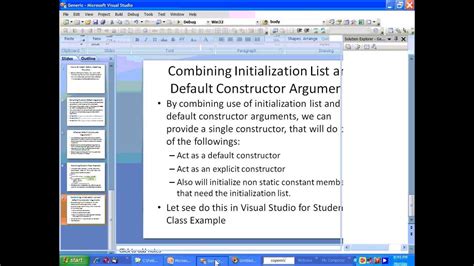 c classes member initialization list and default constructor parameters youtube
