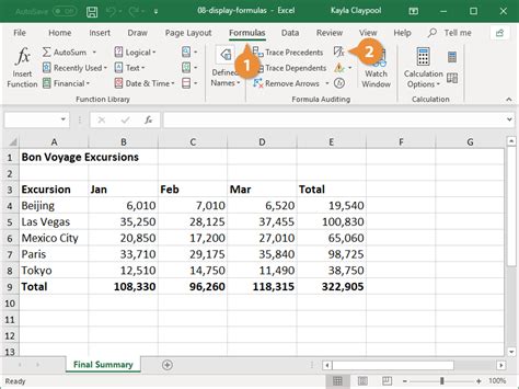 How To Show Formulas In Excel CustomGuide
