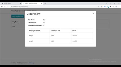 master detail crud operations using modal popup in as