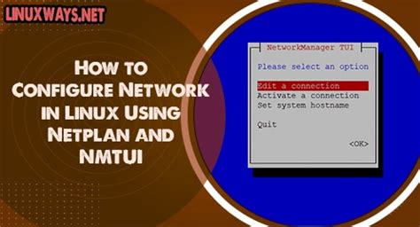 How To Configure Network In Linux Using Netplan And NMTUI LinuxWays