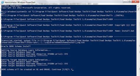 Getting Started With Toad DevOps Toolkit Running The PowerShell Demos