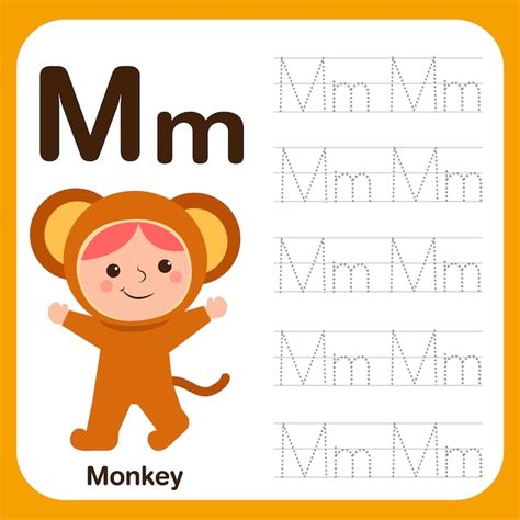 Hoja De Trabajo Preescolar Para Practicar La Motricidad Fina Con Mayúsculas Y Letras De
