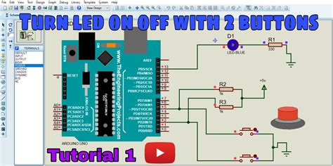 Turn LED On Off With Push Buttons Using Arduino Uno