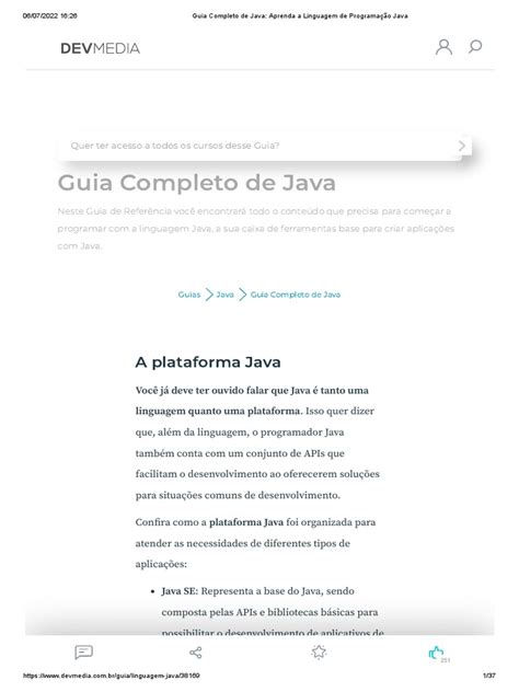 guia completo de java aprenda a linguagem de programação java pdf java linguagem de