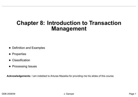 chapter 8 introduction to transaction management