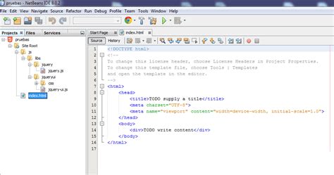 Trabajando Con Netbeans HTML5 CSS3 Y JavascriptRecursos Para Formacion