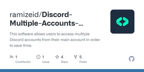 GitHub Ramizeid Discord Multiple Accounts Controller This Software