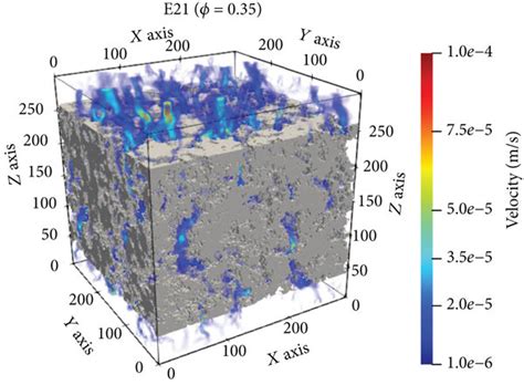 visualization of porous medium structures and fluid flow streamlines download scientific