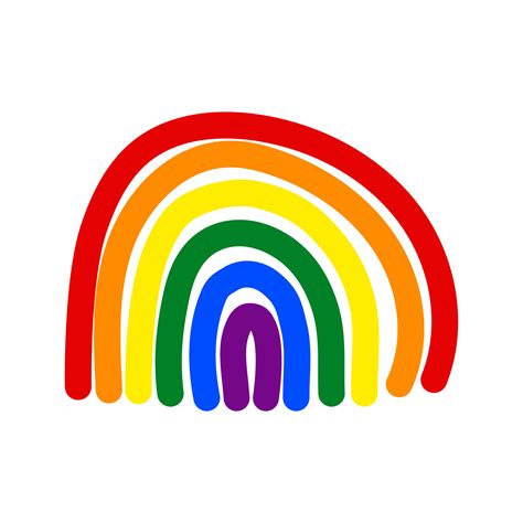 Rainbow Icon Lgbt Related Symbol In Rainbow Colors Gay Pride Rainbow Community Pride Month