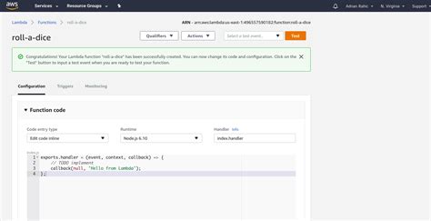 getting started with aws lambda and node js laptrinhx